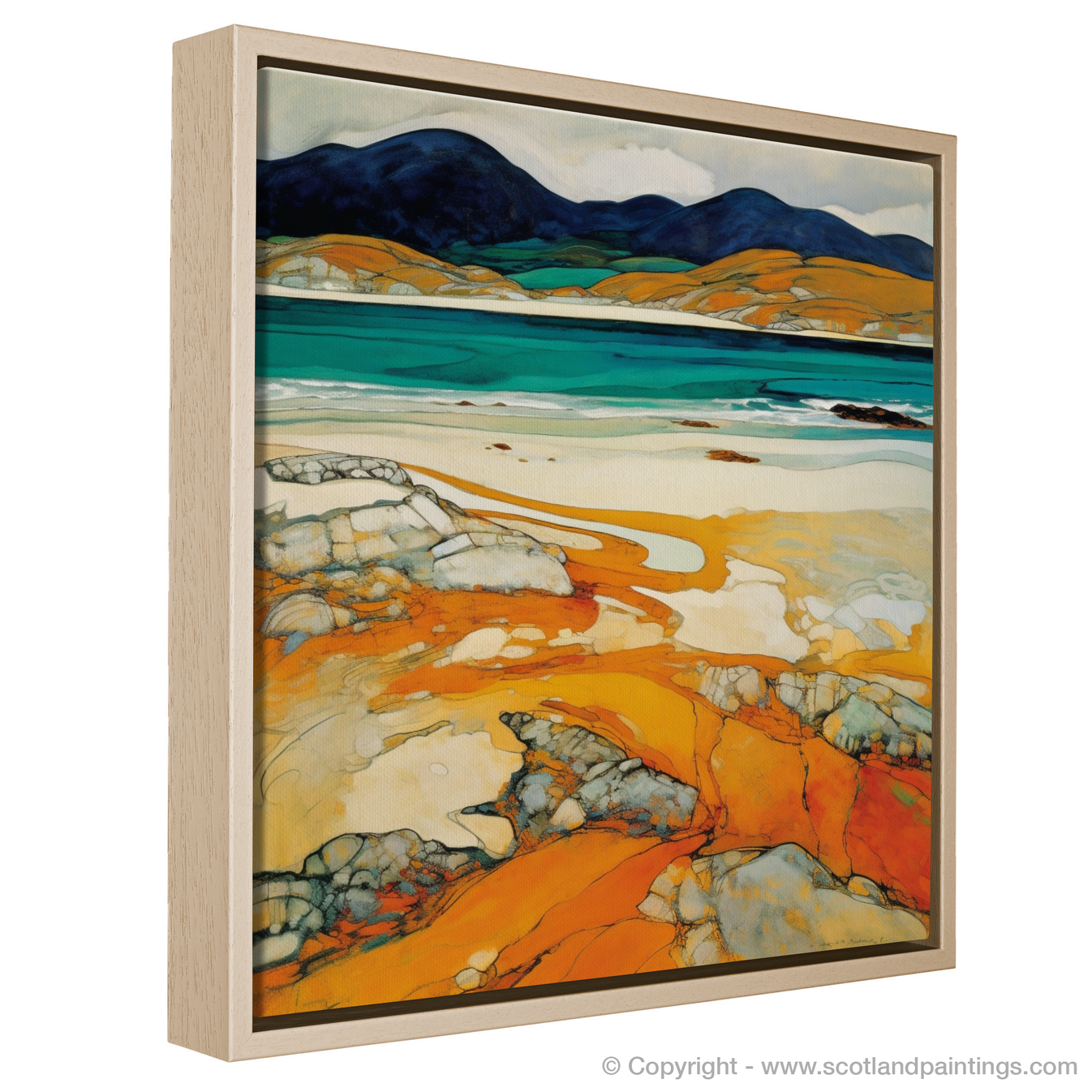 Art Nouveau Essence of Traigh Mhor – Scotland Paintings and Art Prints