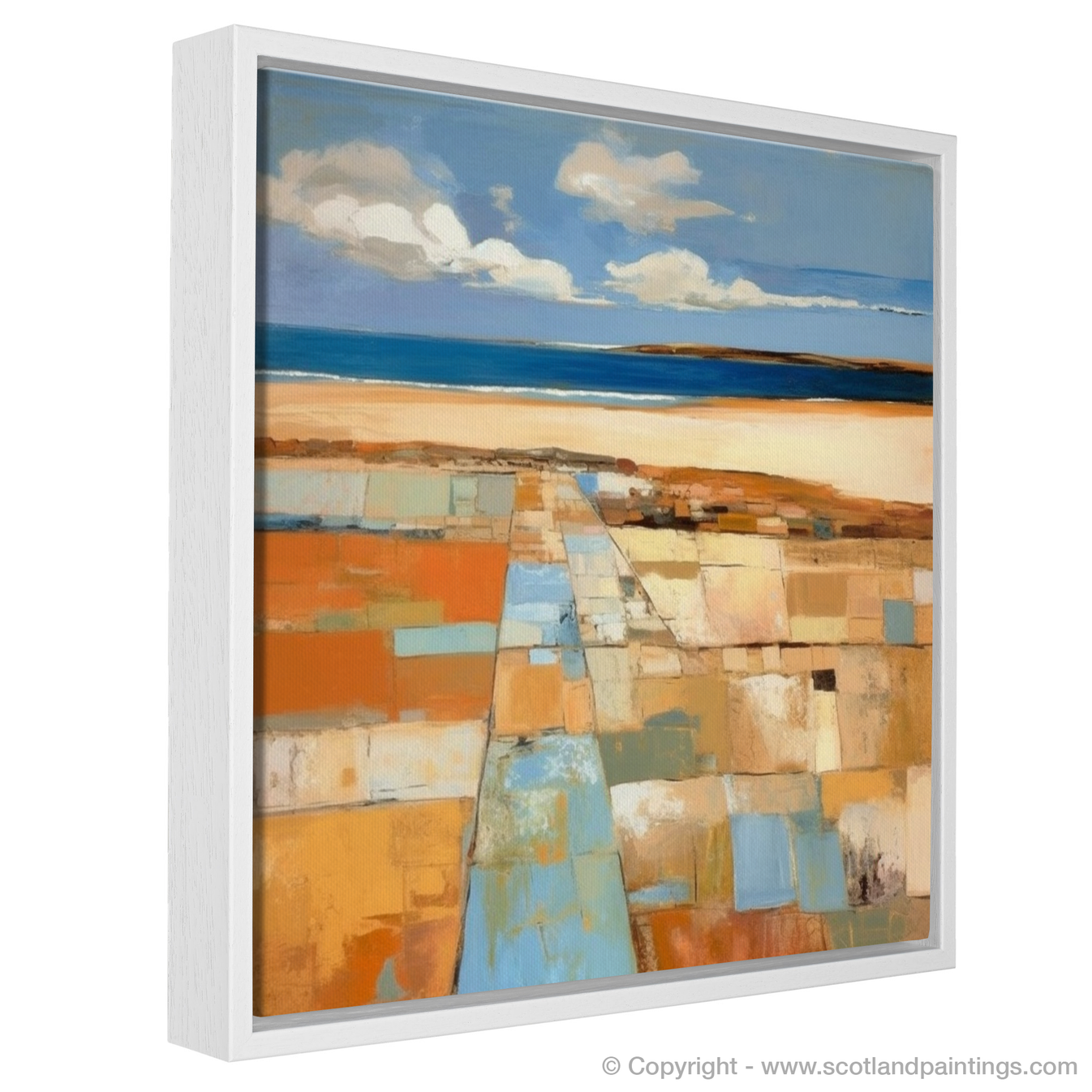 Scottish Shores Reimagined: An Abstract Impression of Gullane Beach ...