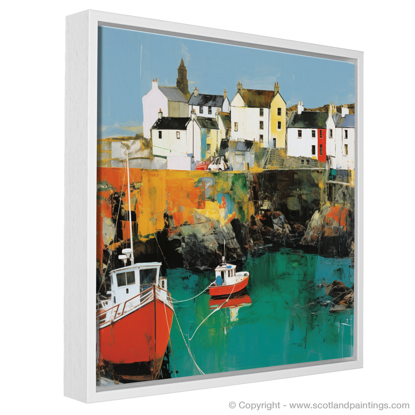 Pop Art Portpatrick: A Colourful Coastal Rendition – Scotland Paintings ...