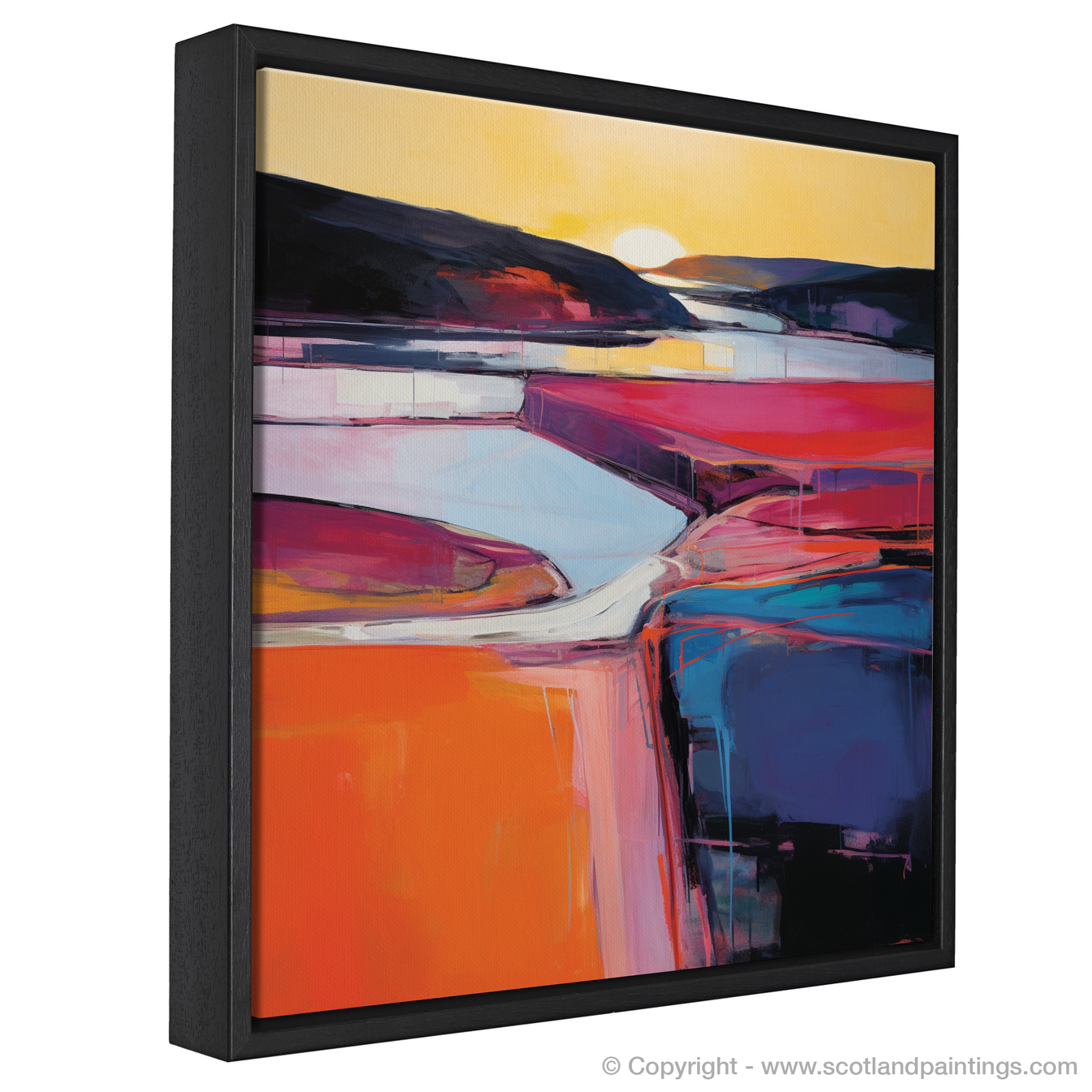 Calgary Bay at Sunset: An Abstract Impressionist Ode to Scottish Twili ...