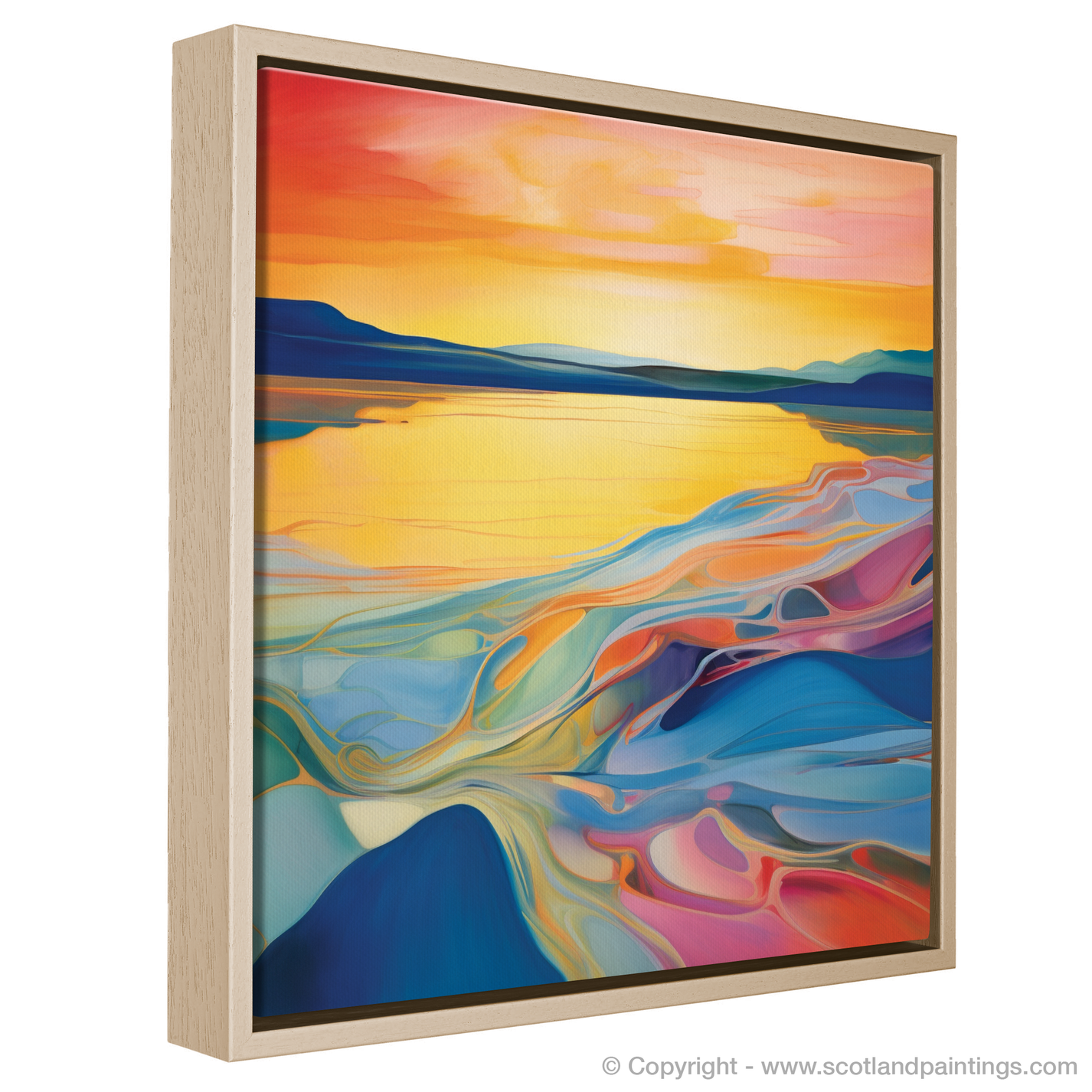 Golden Hour at Kiloran Bay: A Color Field Journey – Scotland Paintings ...