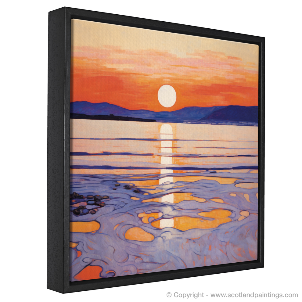 Cubist Sunset at Longniddry Beach – Scotland Paintings and Art Prints
