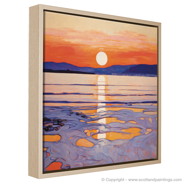 Cubist Sunset at Longniddry Beach – Scotland Paintings and Art Prints