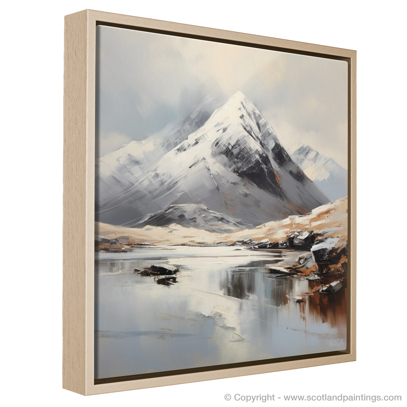Minimalist Majesty: Sgurr a' Mhaim Unveiled – Scotland Paintings and ...