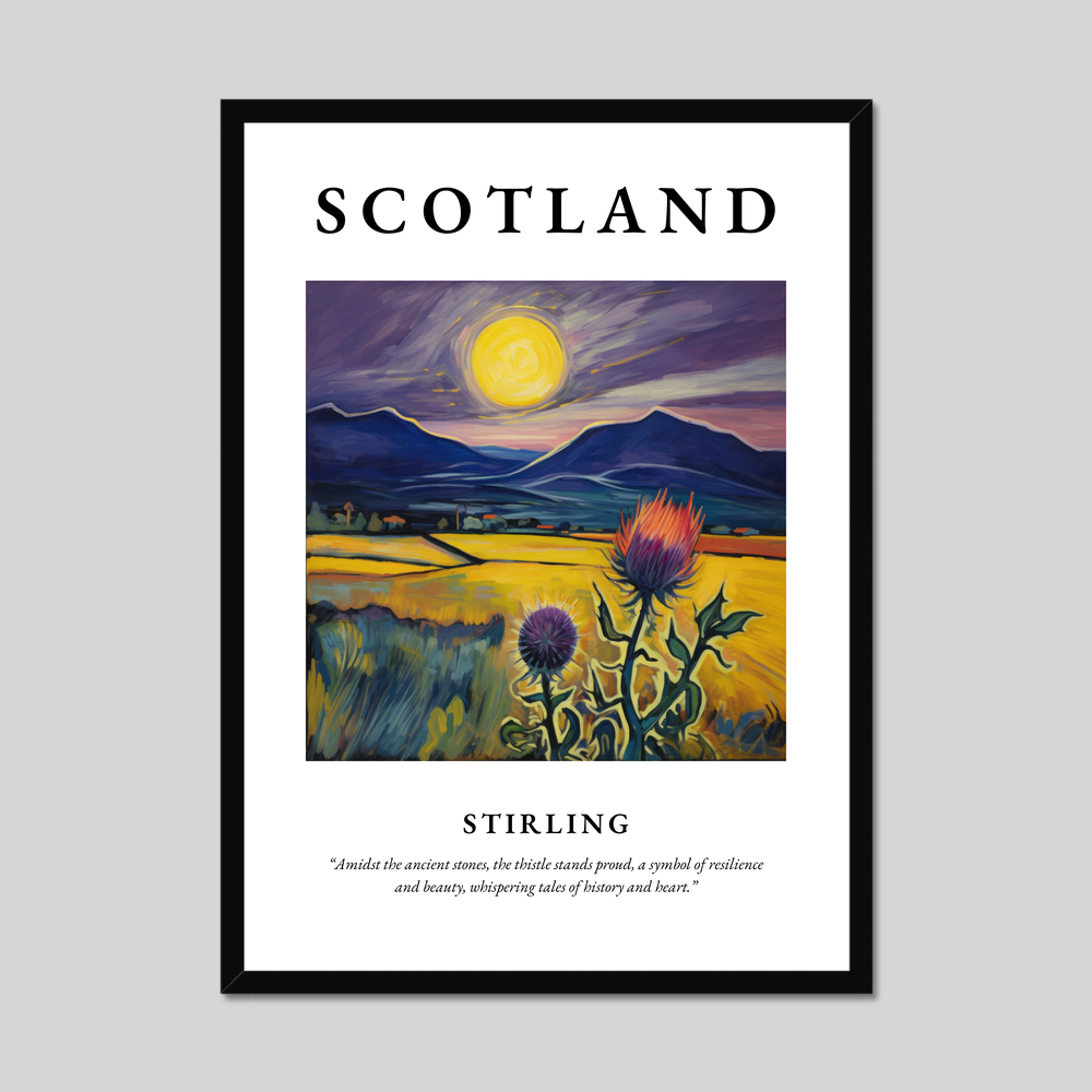Stirling - Framed Poster Print – Scotland Paintings and Art Prints