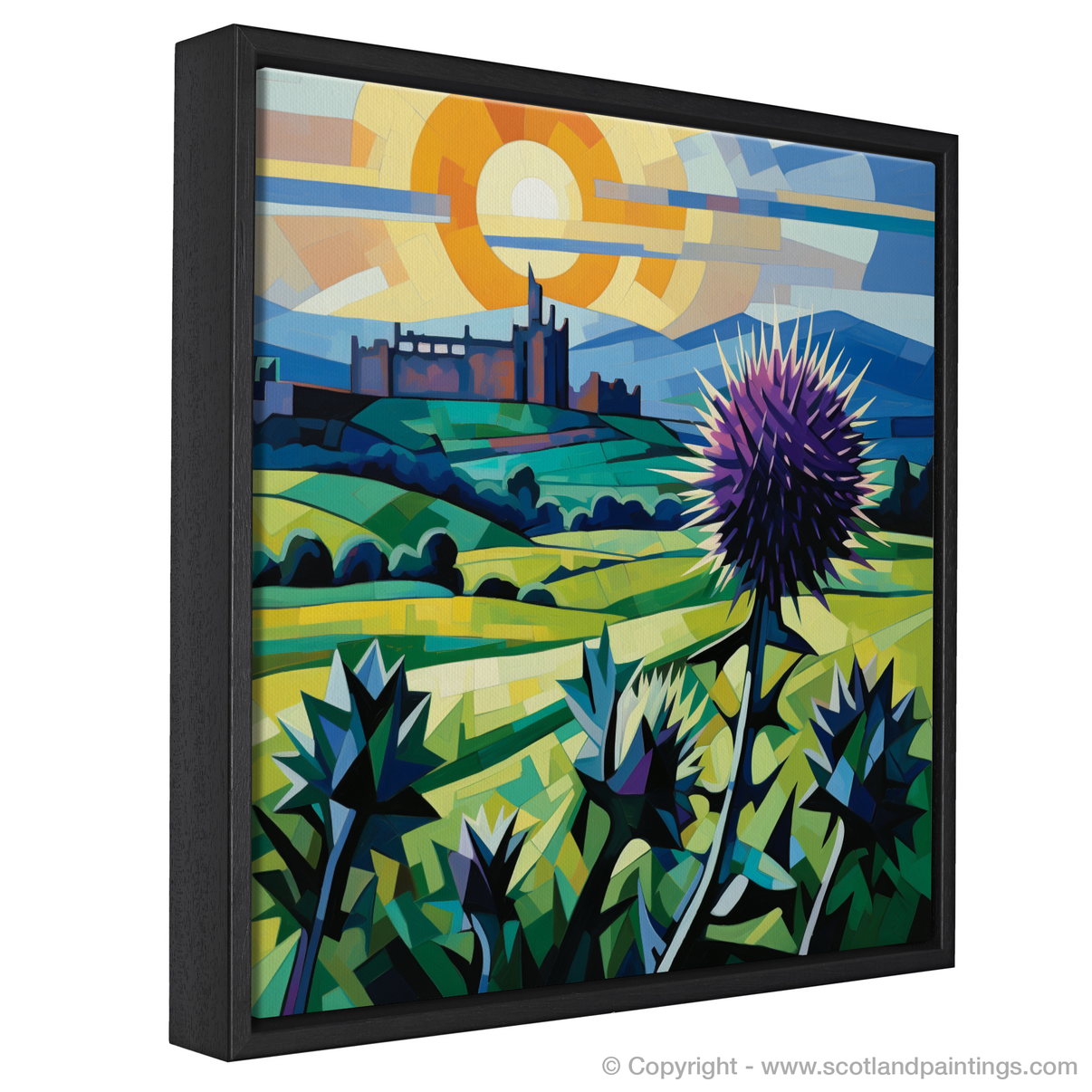 Cubist Thistle and Stirling Castle: A Scottish Landscape Reimagined ...