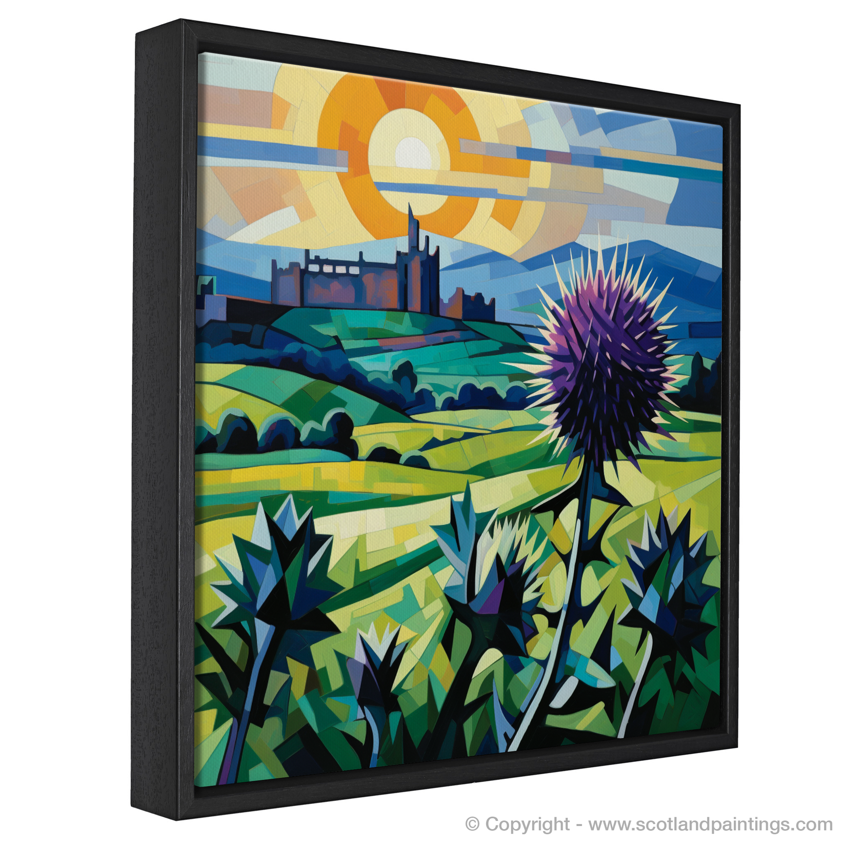 Cubist Thistle and Stirling Castle: A Scottish Landscape Reimagined ...