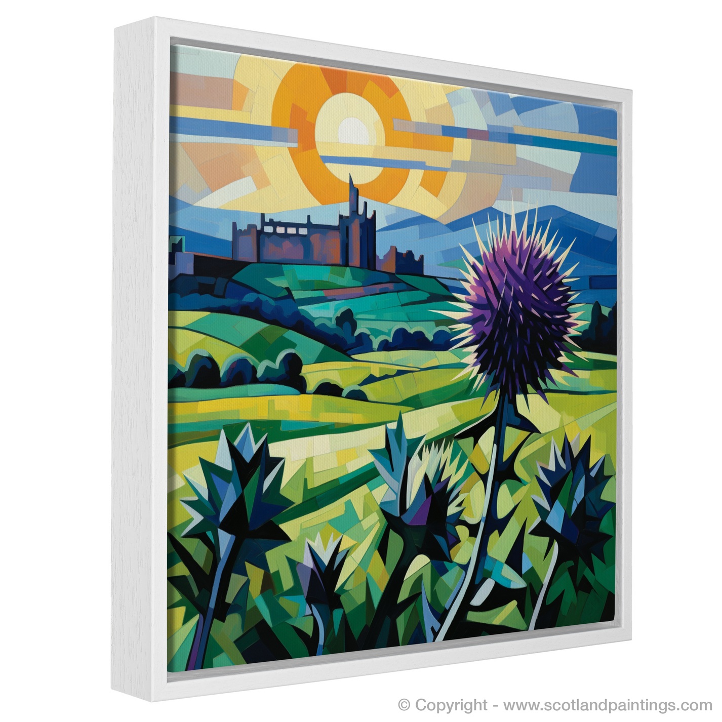 Cubist Thistle and Stirling Castle: A Scottish Landscape Reimagined ...