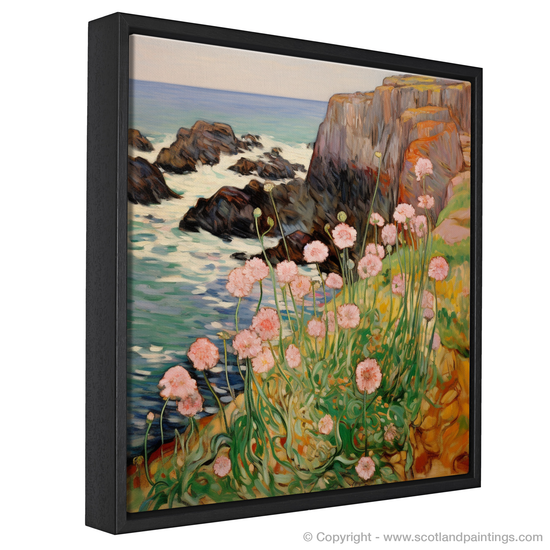 Sea Thrift Blossoms on the Cliffs of St Abbs Head – Scotland Paintings ...