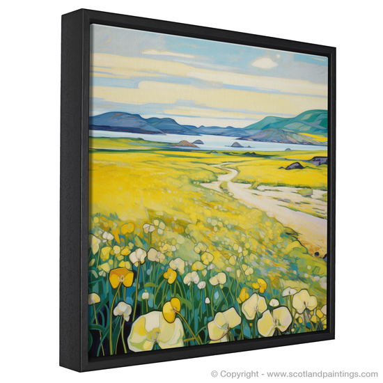 Machair Mosaic: A Cubist Tribute to Yellow Rattle of the Outer Hebride ...
