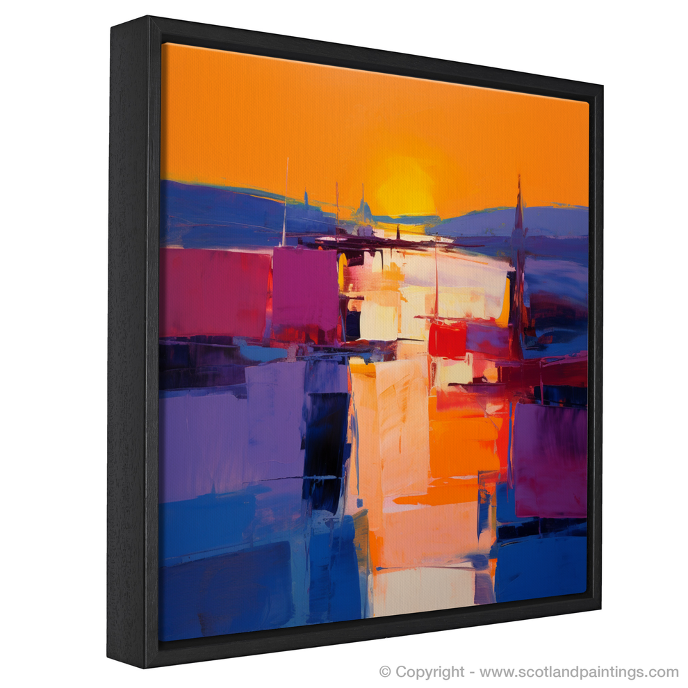 Harbour at Dusk: An Abstract Expressionist Ode to St Abba's Sunset ...