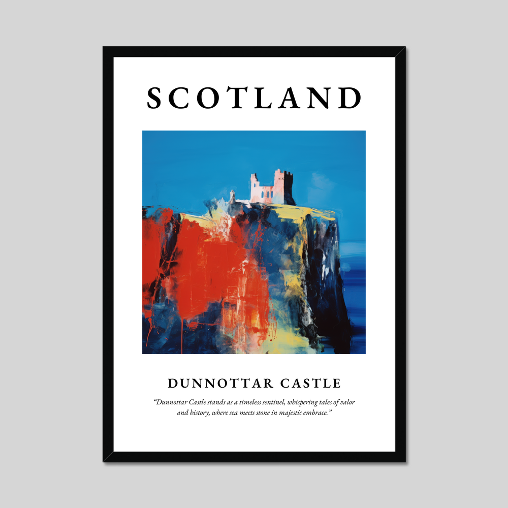 Dunnottar Castle - Framed Poster Print – Scotland Paintings and Art Prints