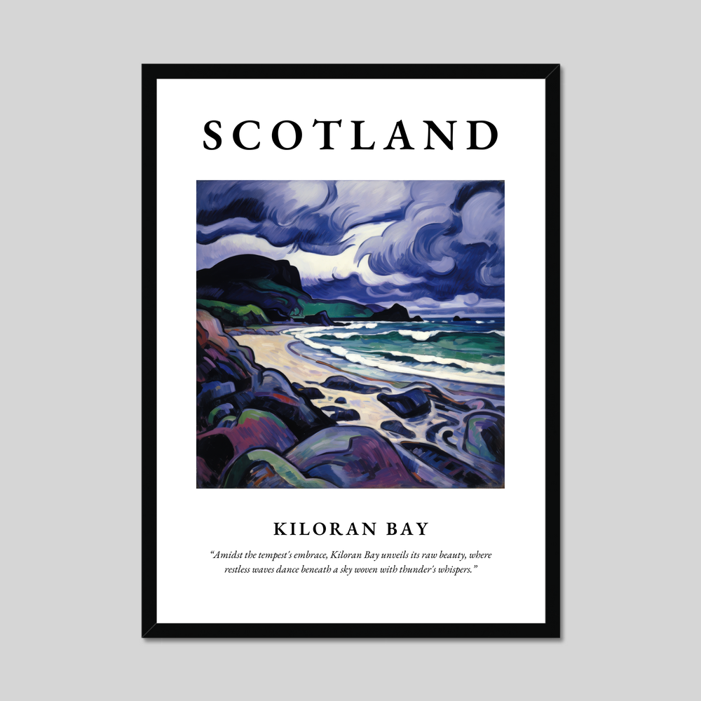 Kiloran Bay - Framed Poster Print – Scotland Paintings and Art Prints