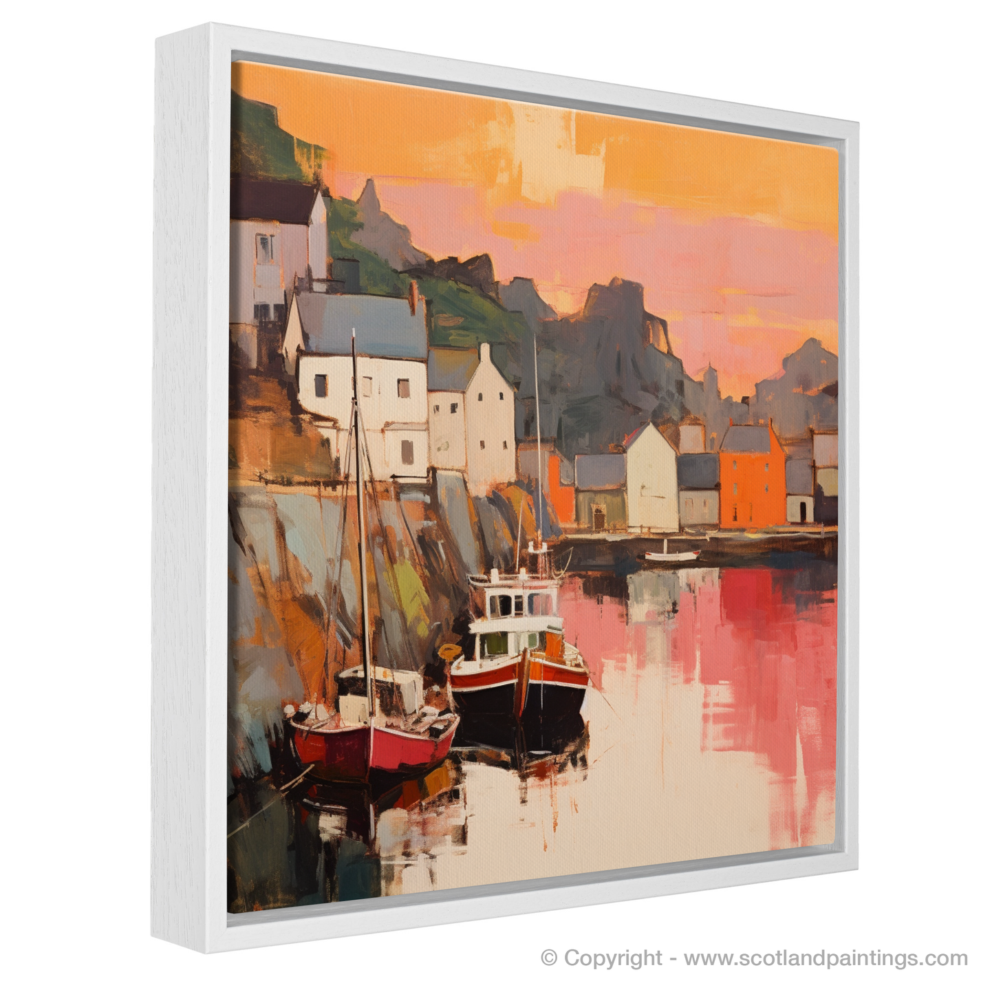 Sunset Serenade at Oban Harbour – Scotland Paintings and Art Prints