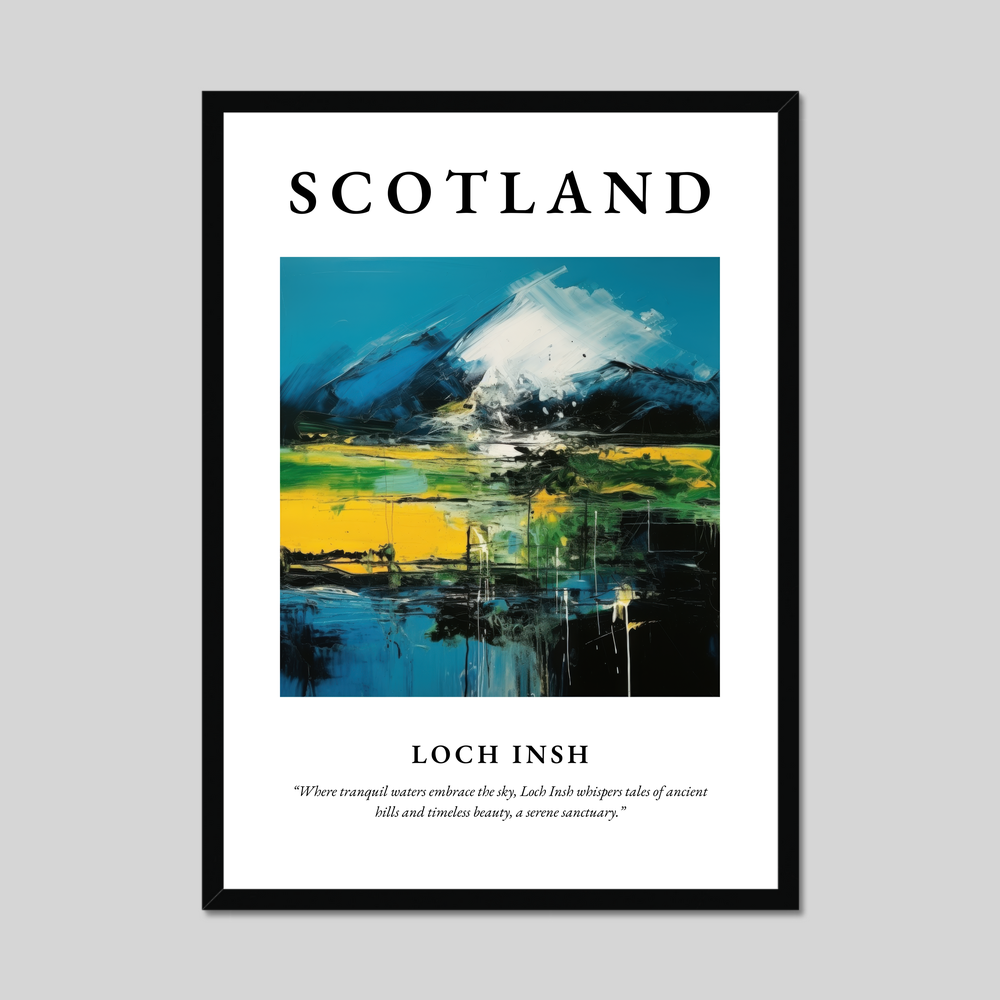 Loch Insh - Framed Poster Print – Scotland Paintings and Art Prints
