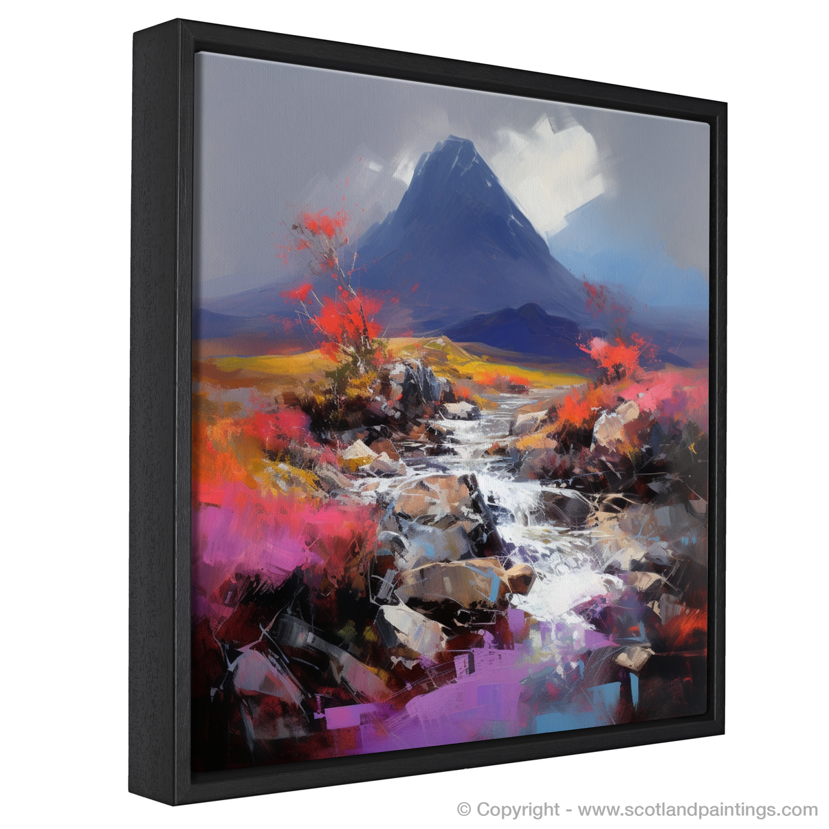 Rugged Majesty: Crowberry at Buachaille Etive Mòr – Scotland Paintings ...