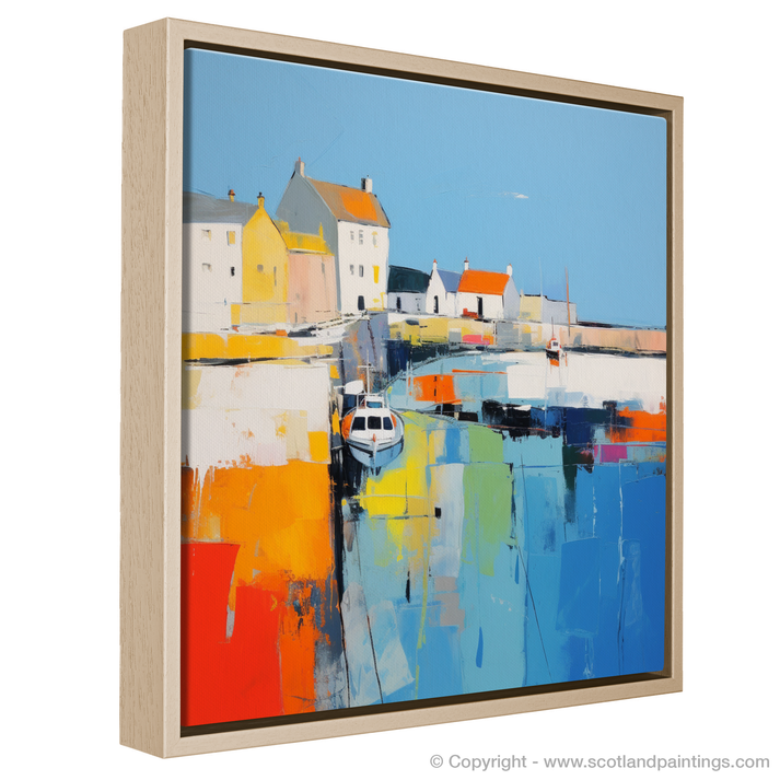 Abstract Harmony of Dunbar Harbour – Scotland Paintings and Art Prints