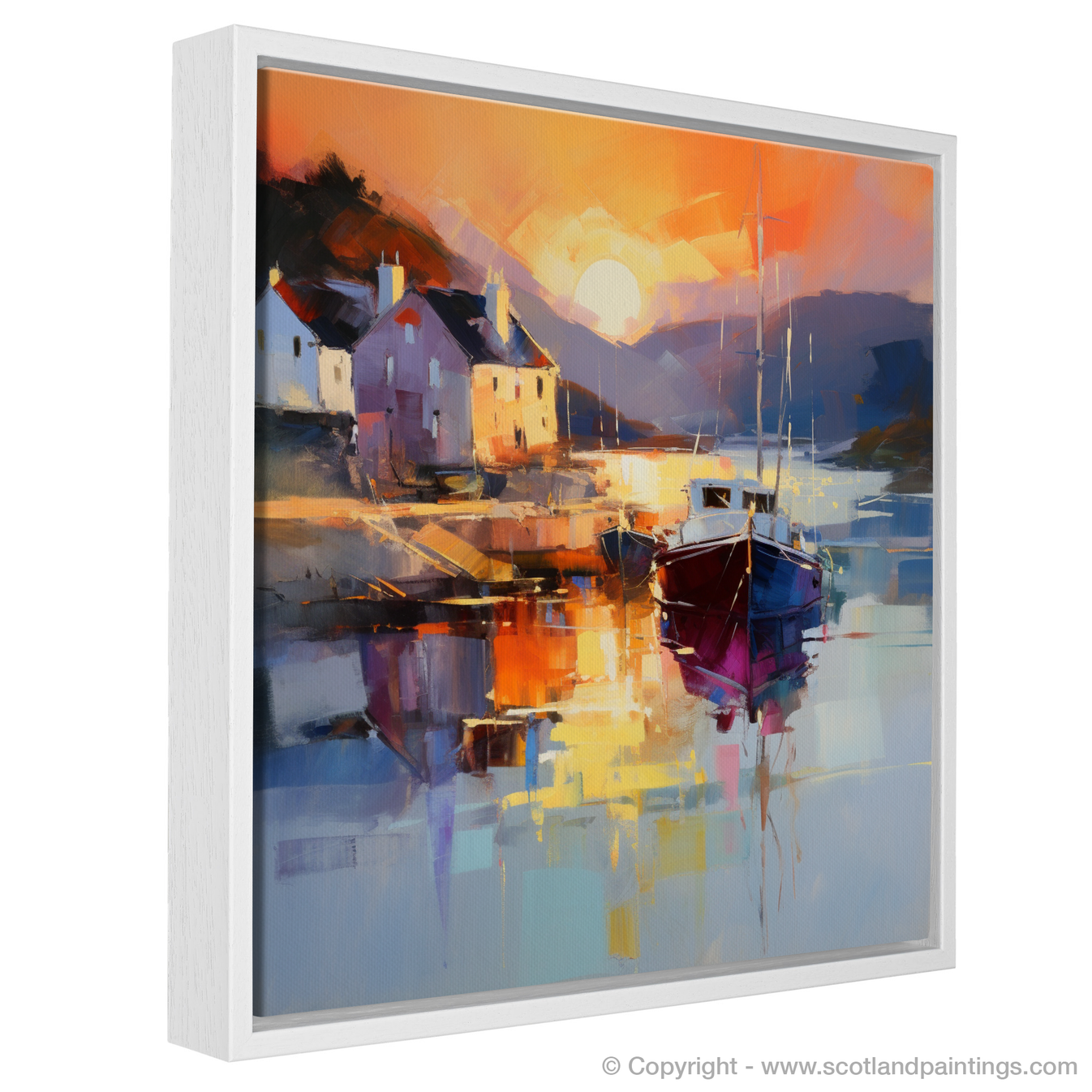 Tayvallich Harbour Aglow: An Expressionist Ode to Golden Hour ...