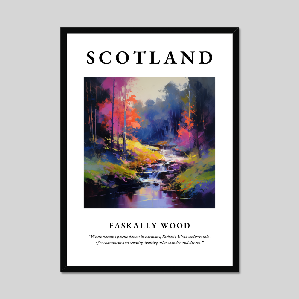 Faskally Wood - Framed Poster Print – Scotland Paintings and Art Prints