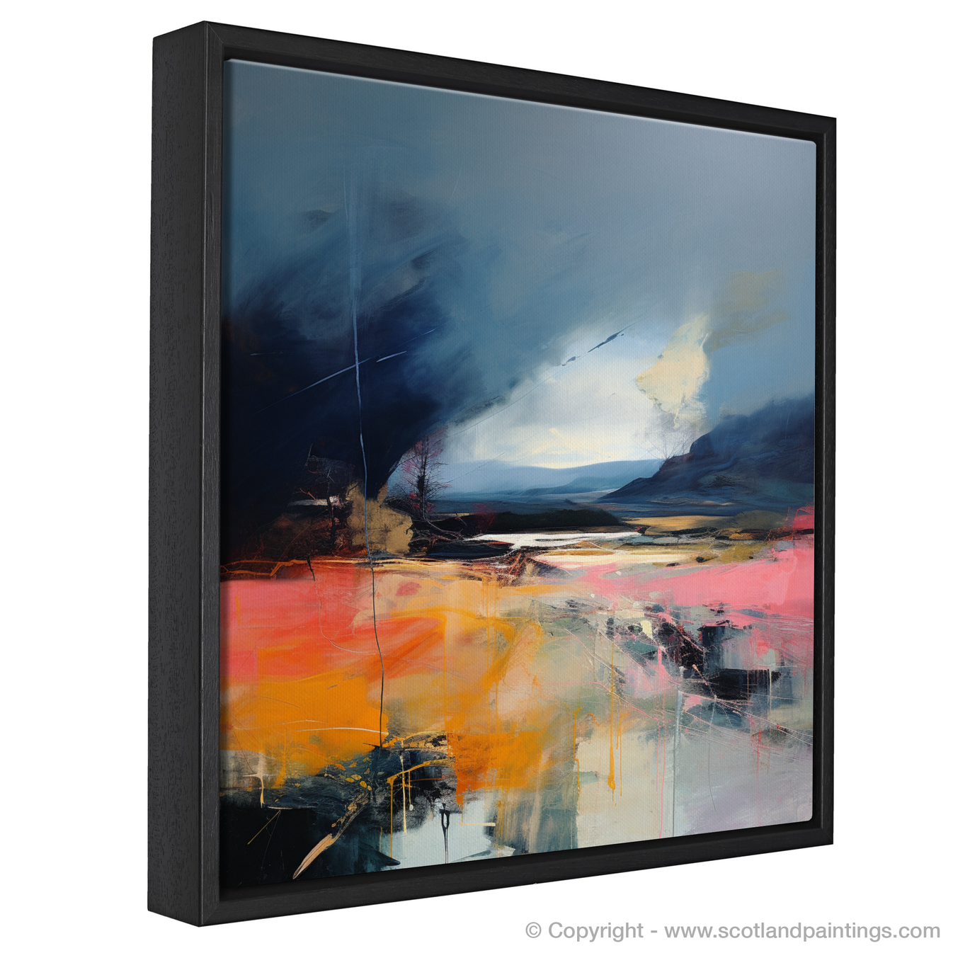 Storm's Embrace: Abstract Echoes of Calgary Bay – Scotland Paintings ...