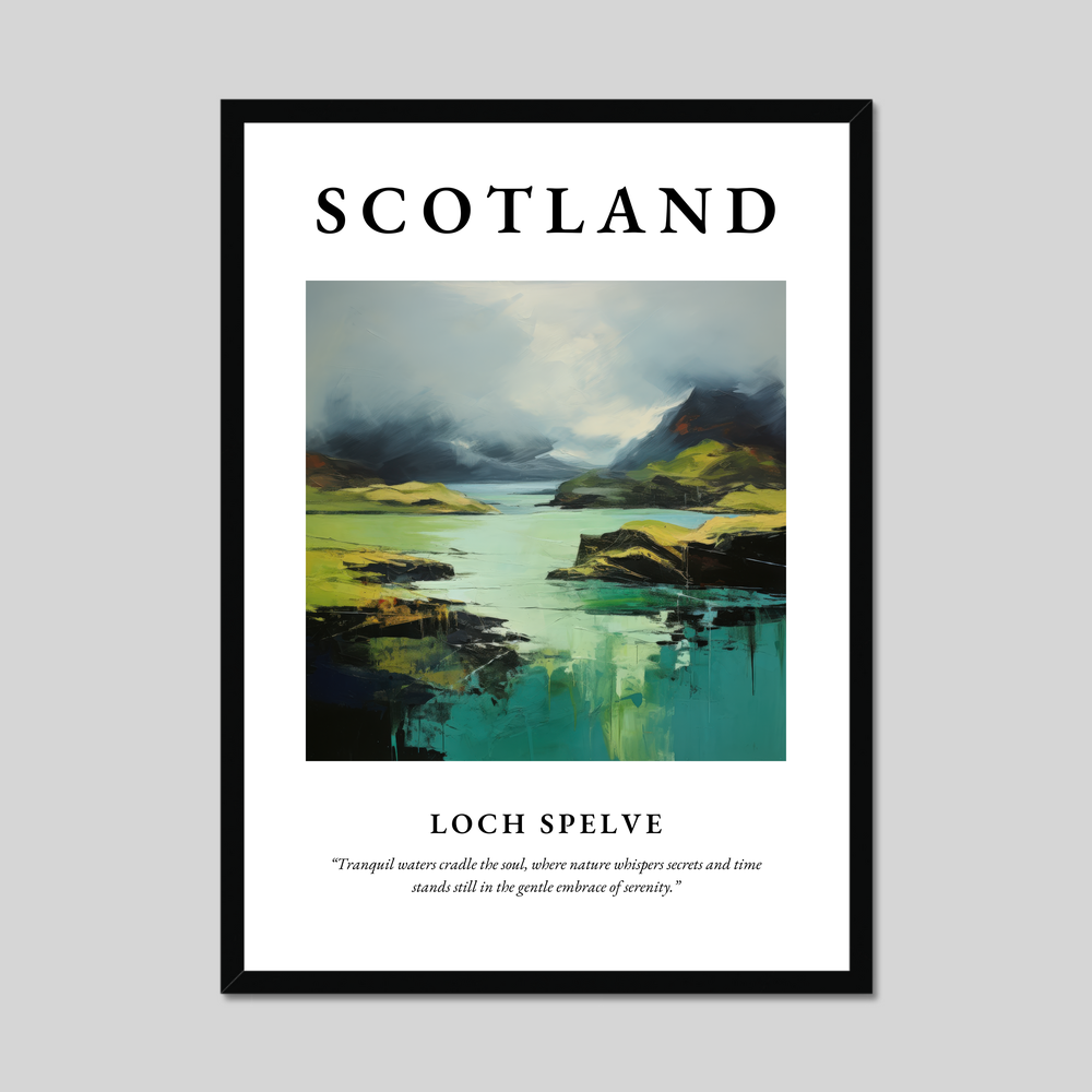 Loch Spelve - Framed Poster Print – Scotland Paintings and Art Prints