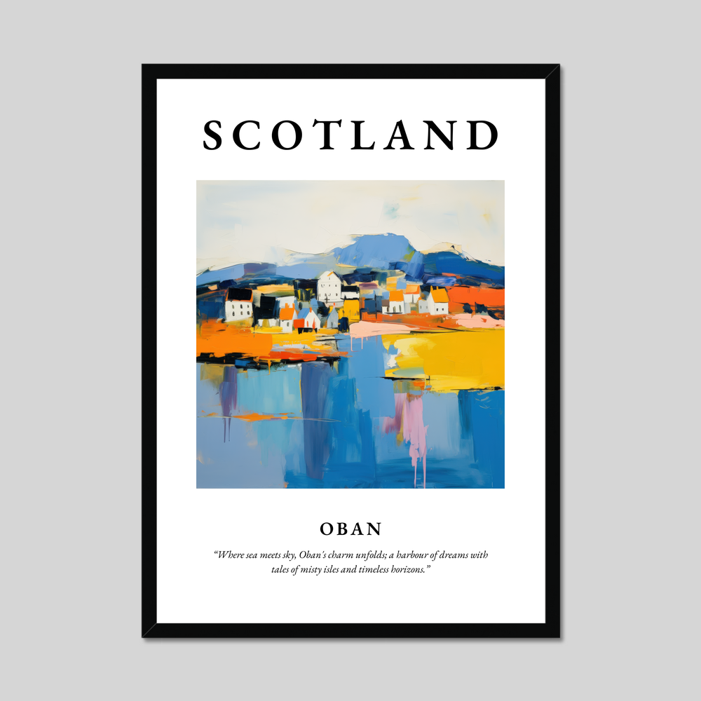 Oban - Framed Poster Print – Scotland Paintings and Art Prints
