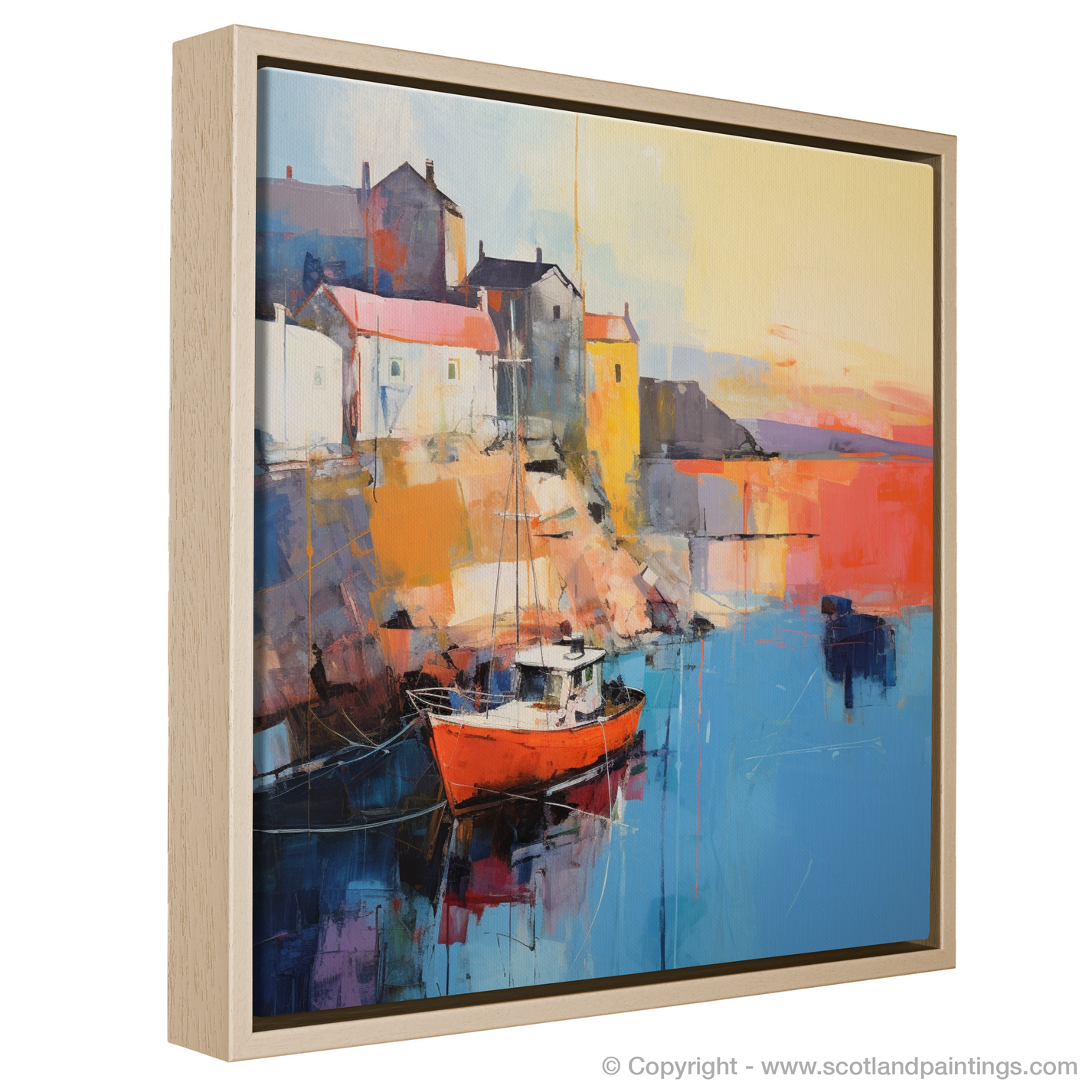 Golden Hour at Dunbar Harbour: An Abstract Ode to Scotland's Seascapes ...