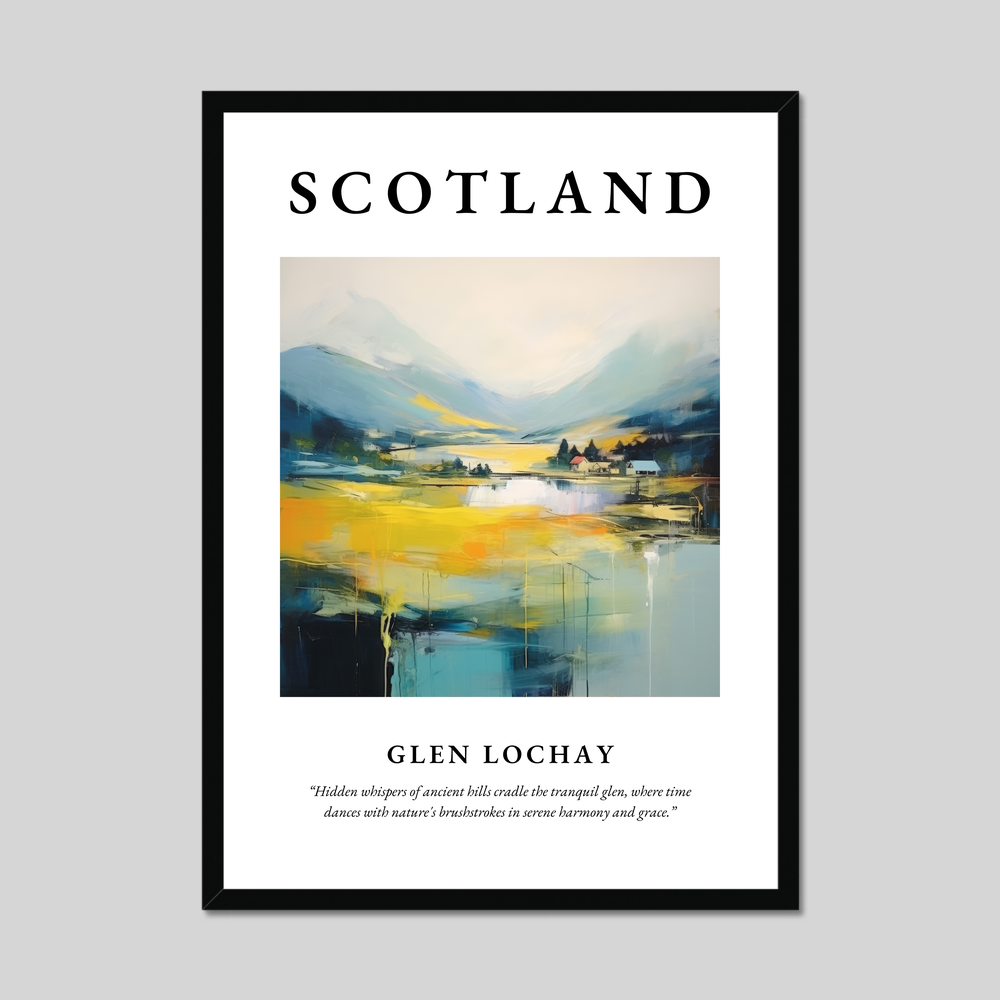 Glen Lochay - Framed Poster Print – Scotland Paintings and Art Prints