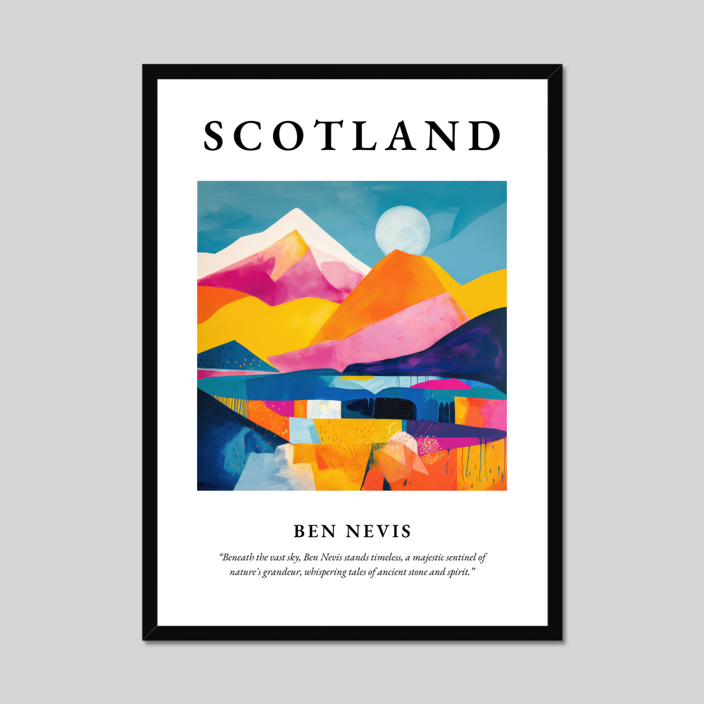 Ben Nevis - Framed Poster Print – Scotland Paintings and Art Prints