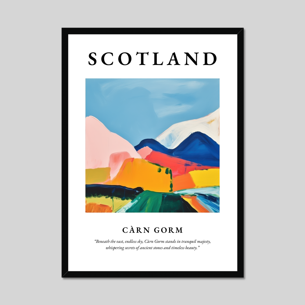 Càrn Gorm - Framed Poster Print – Scotland Paintings and Art Prints