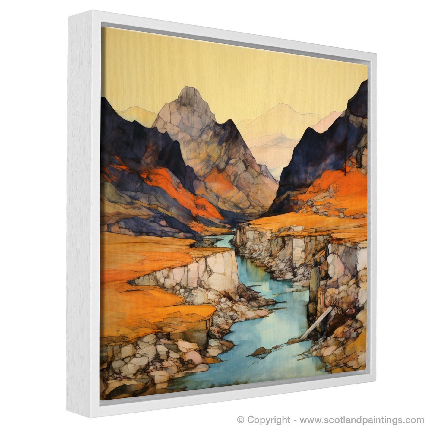 Art Nouveau Majesty of Cruach Àrdrain – Scotland Paintings and Art Prints