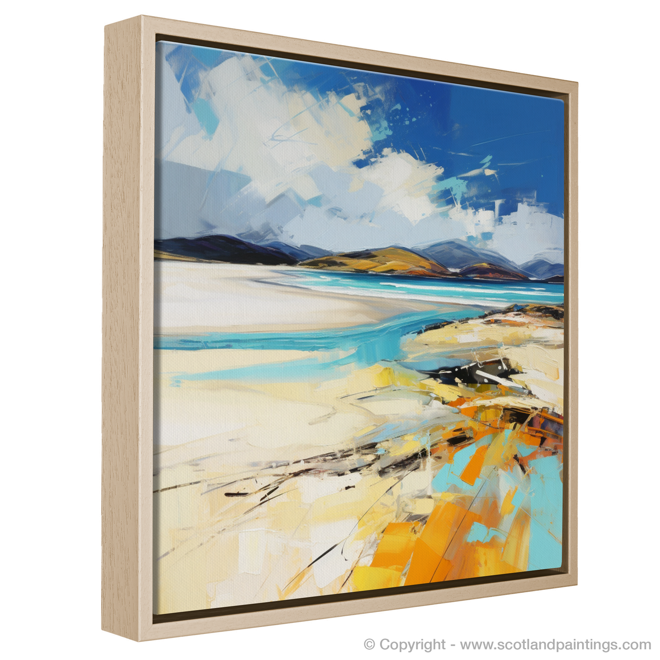 Painting and Art Print of Luskentyre Beach, Isle of Harris. Wild Embra ...