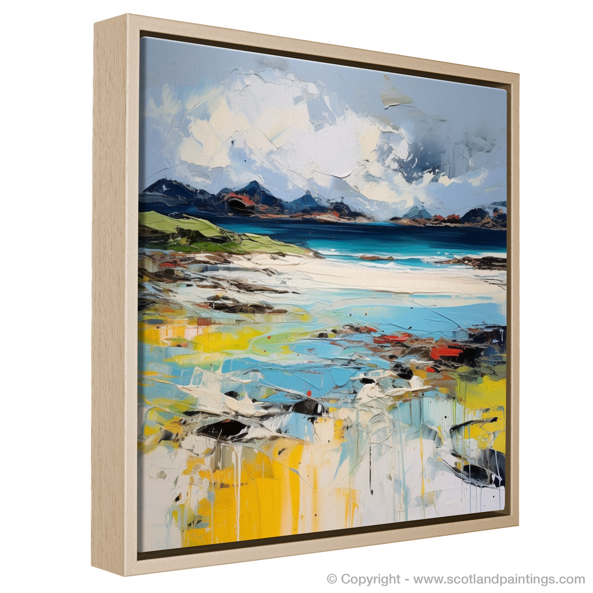 Painting and Art Print of Camusdarach Beach, Arisaig entitled "Wild an ...