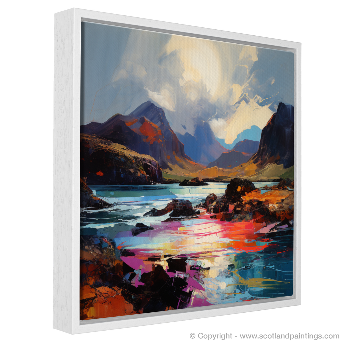 Painting and Art Print of Isle of Rum, Inner Hebrides. Isle of Rum Dre ...