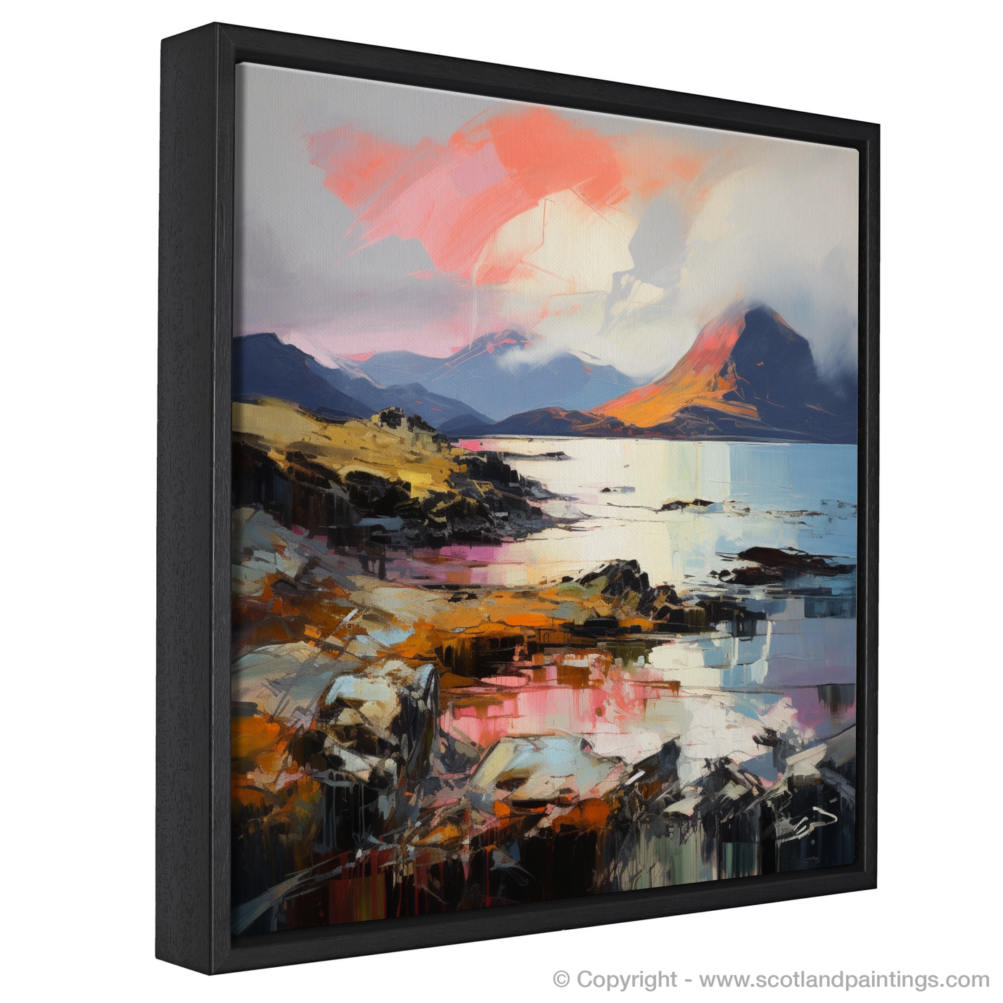 Painting and Art Print of Isle of Rum, Inner Hebrides. Captivating Rum ...