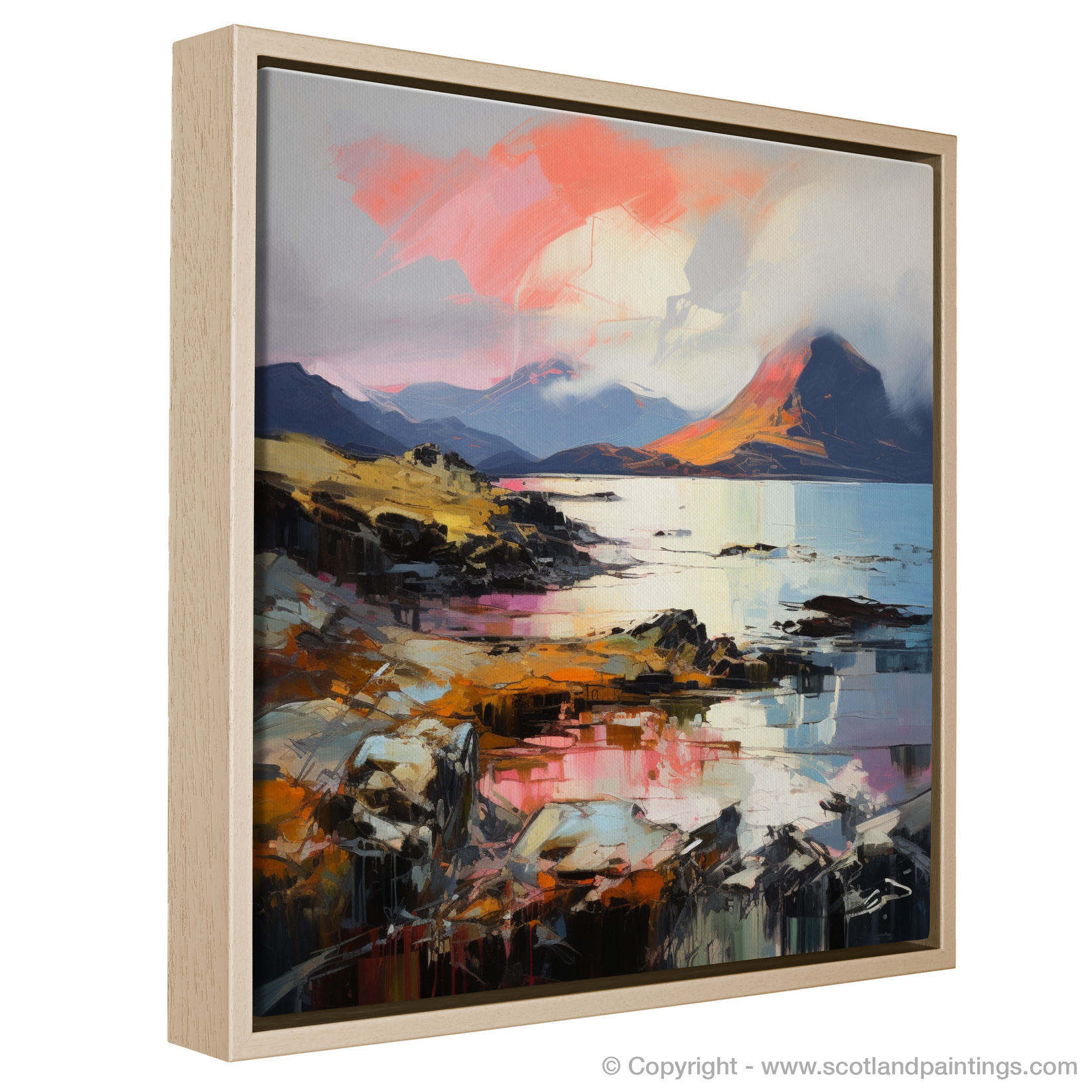 Painting and Art Print of Isle of Rum, Inner Hebrides. Captivating Rum ...