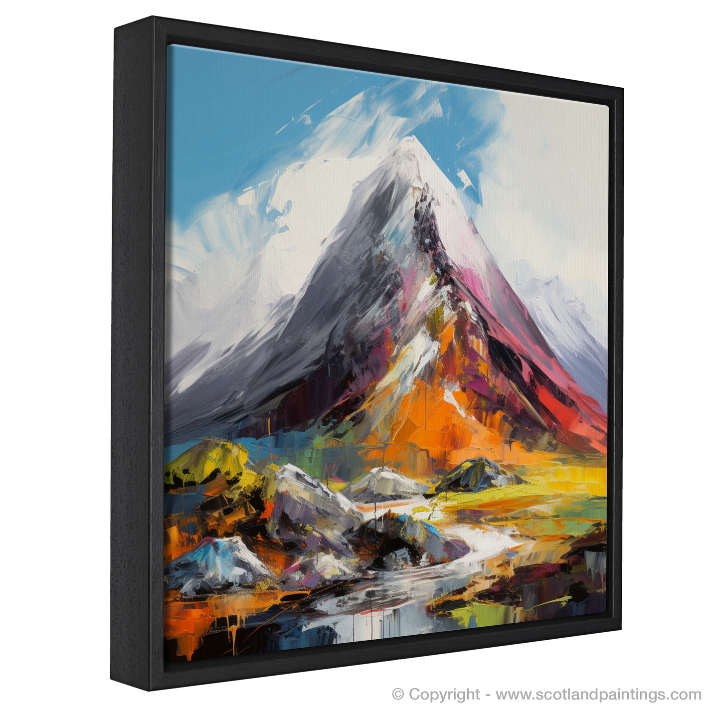Painting and Art Print of Stob Coire Raineach (Buachaille Etive Beag ...