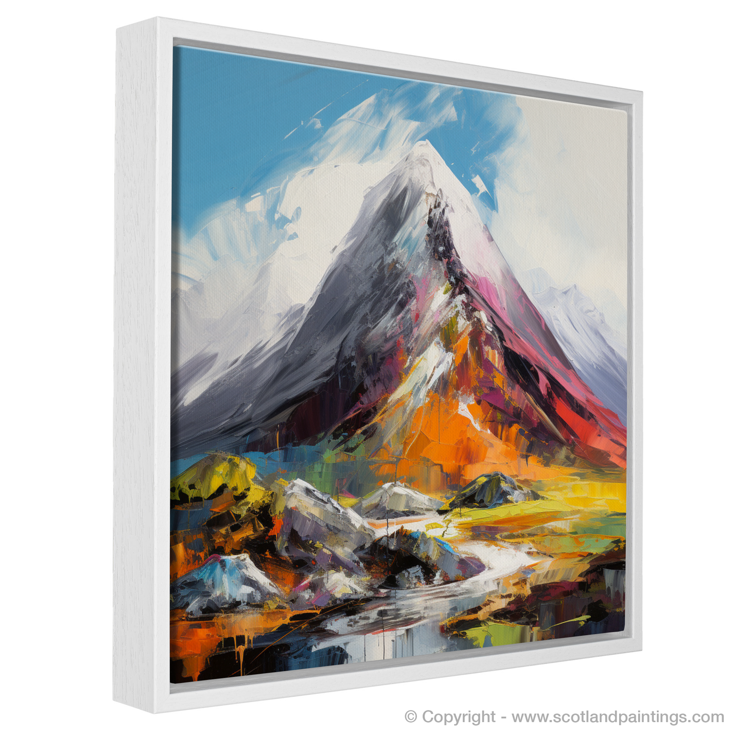 Painting and Art Print of Stob Coire Raineach (Buachaille Etive Beag ...