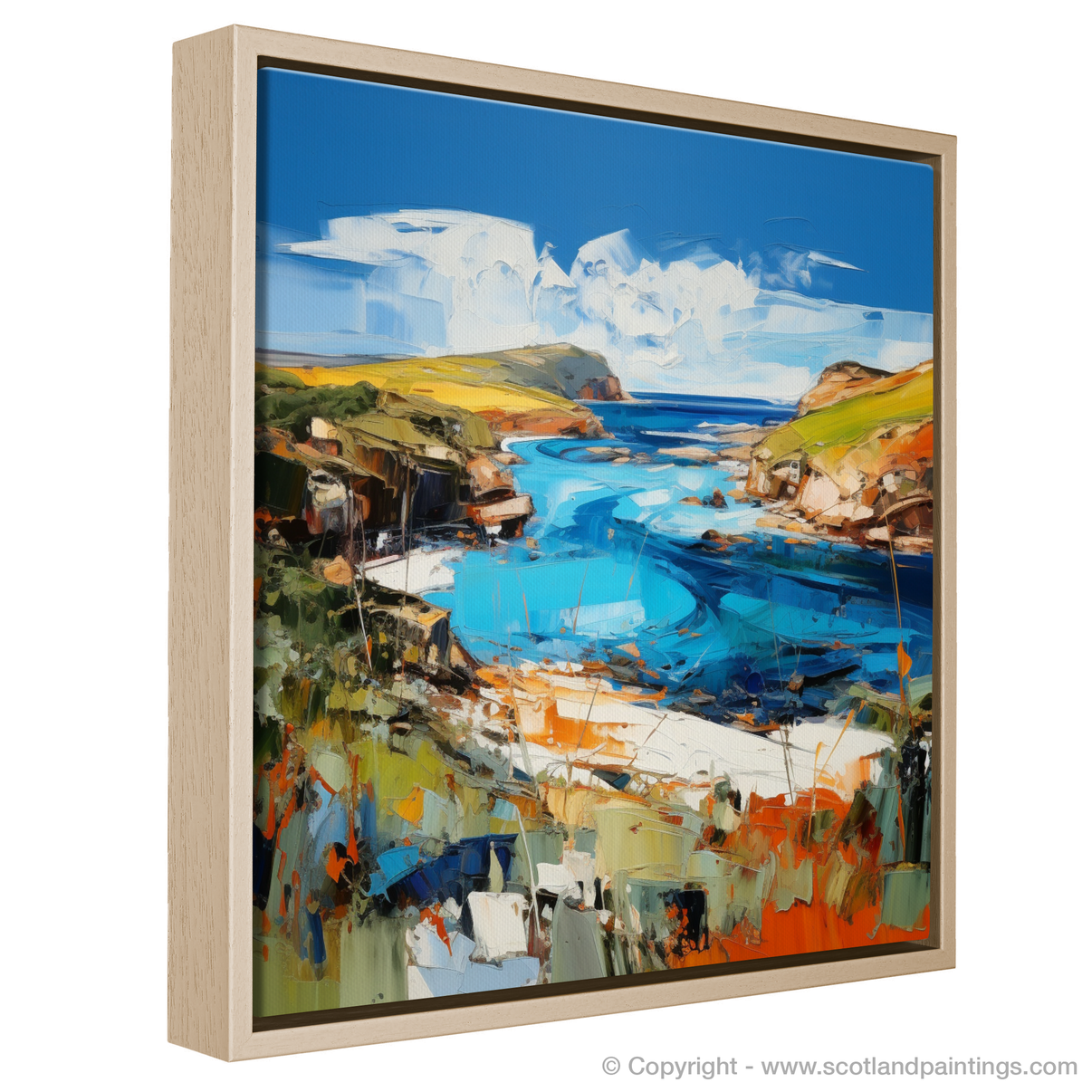 Painting and Art Print of Scourie Bay, Sutherland entitled "Capturing ...