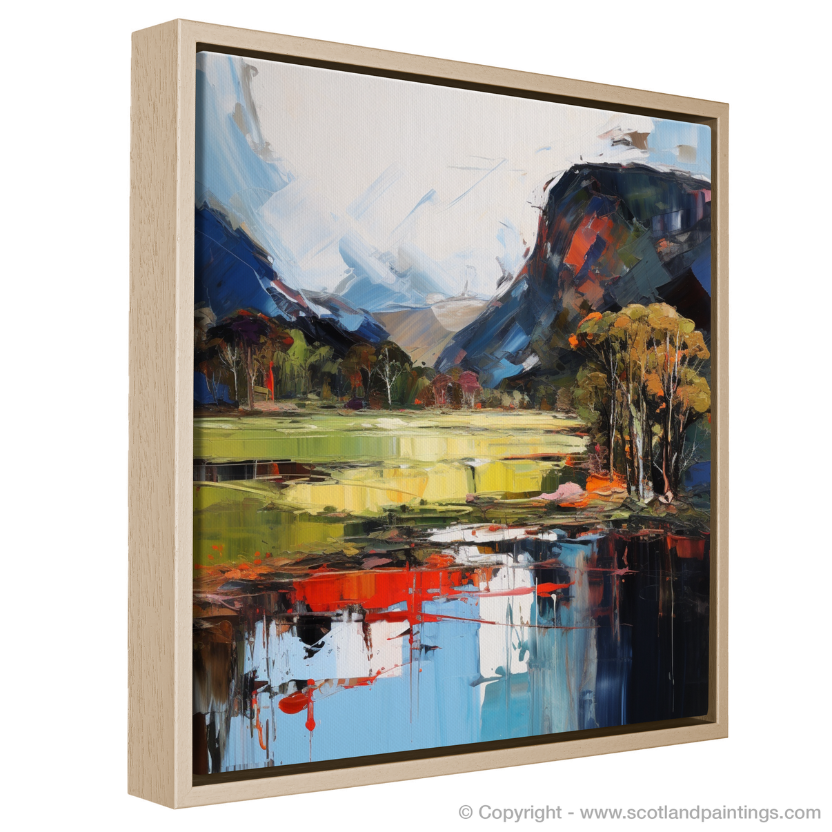 Painting and Art Print of Loch Ard, Stirling entitled "Loch Ard Serena ...