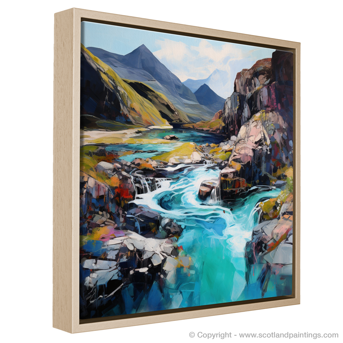 Painting and Art Print of The Fairy Pools, Isle of Skye entitled "Ench ...
