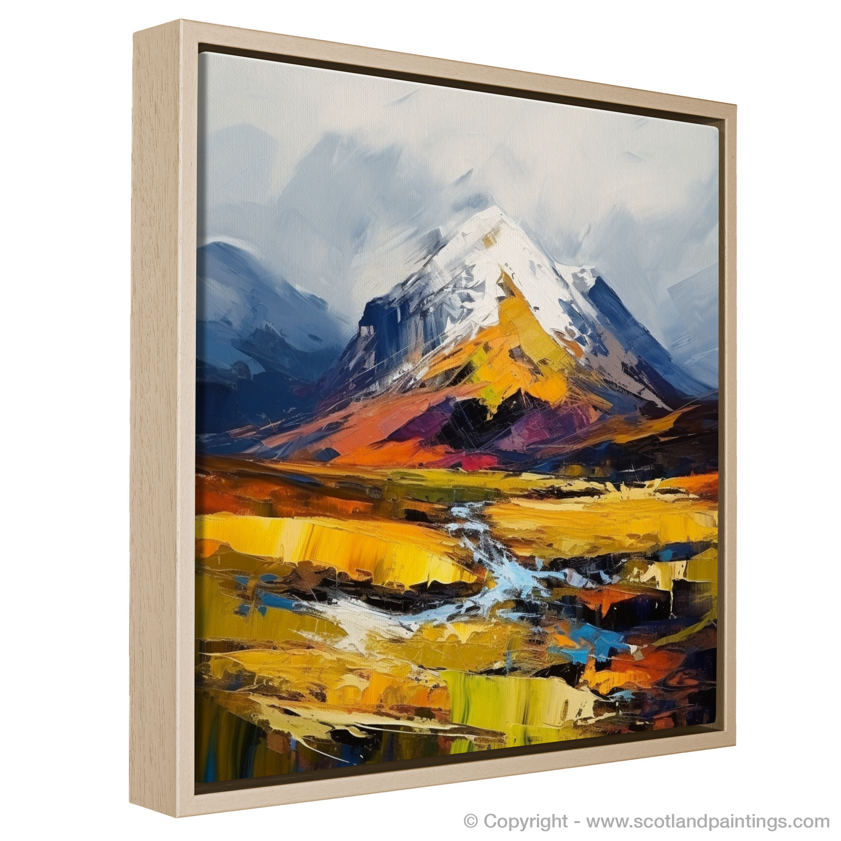 Painting and Art Print of Meall nan Tarmachan entitled "Highland Majes ...