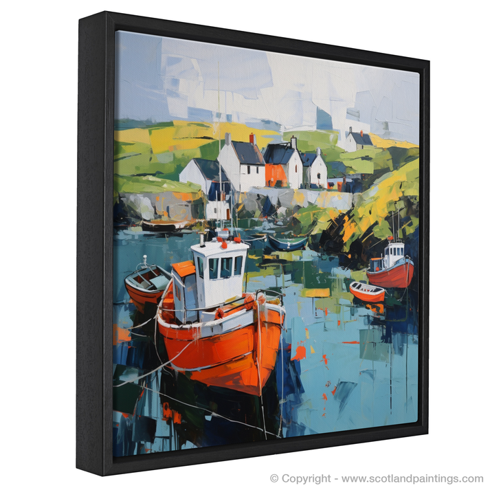 Painting and Art Print of Portnahaven Harbour, Isle of Islay entitled ...