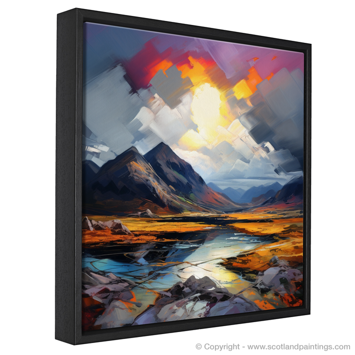 Painting and Art Print of Dramatic sky in Glencoe. Wild Emotions of Gl ...
