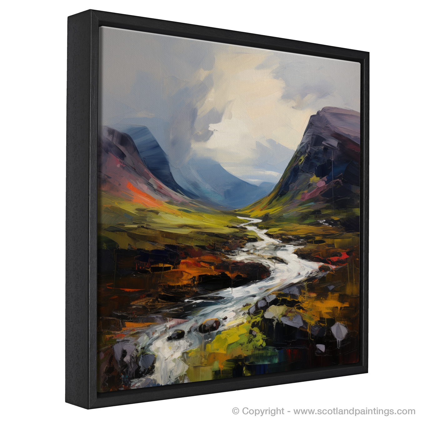Painting and Art Print of Meall Greigh entitled "Meall Greigh Unleashe ...