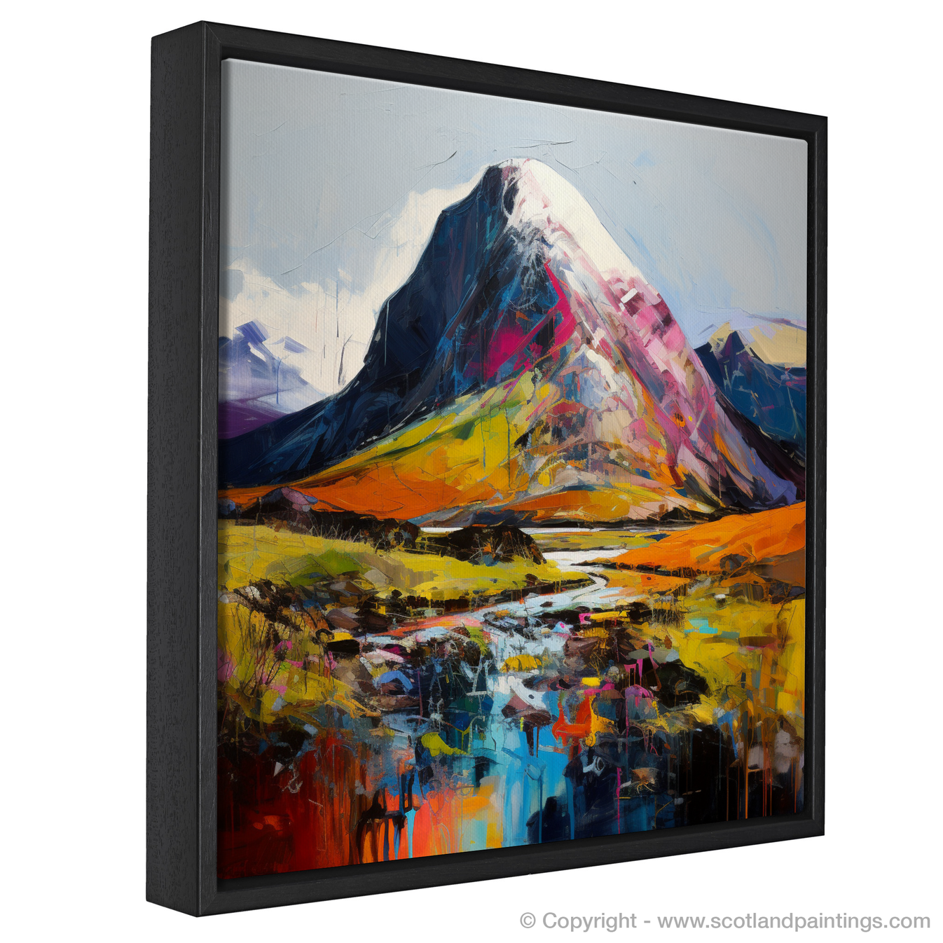 Painting and Art Print of Ben Nevis. Ben Nevis in Expressionist Colour ...