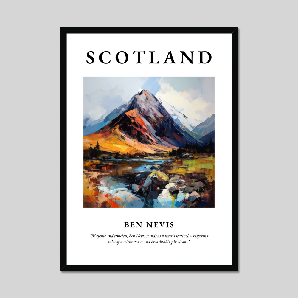 Ben Nevis - Framed Poster Print – Scotland Paintings and Art Prints