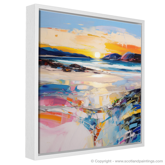 Painting and Art Print of Traigh Mhor at sunset entitled "Sunset Ember ...