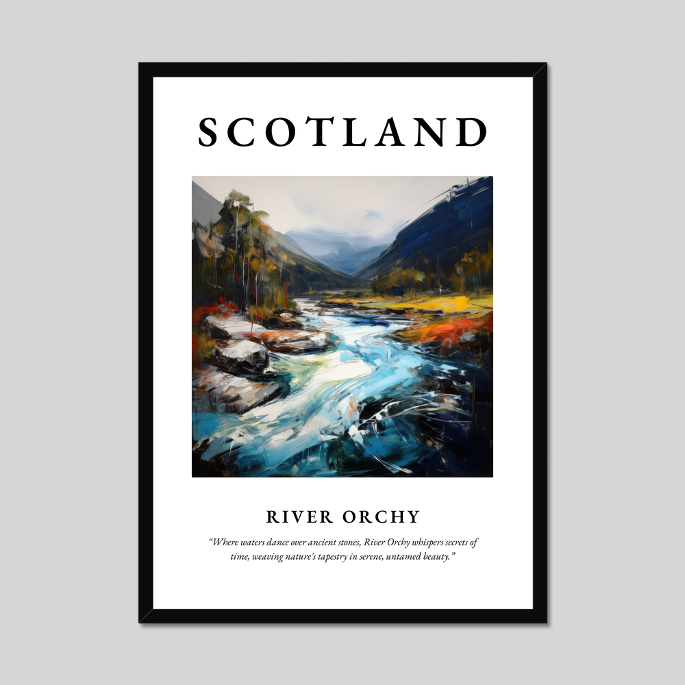 River Orchy - Framed Poster Print – Scotland Paintings and Art Prints