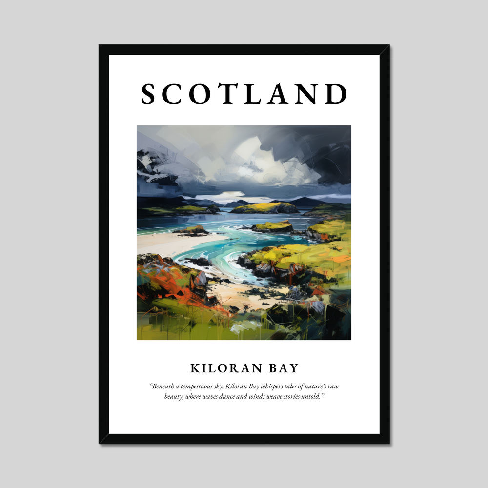Kiloran Bay - Framed Poster Print – Scotland Paintings and Art Prints